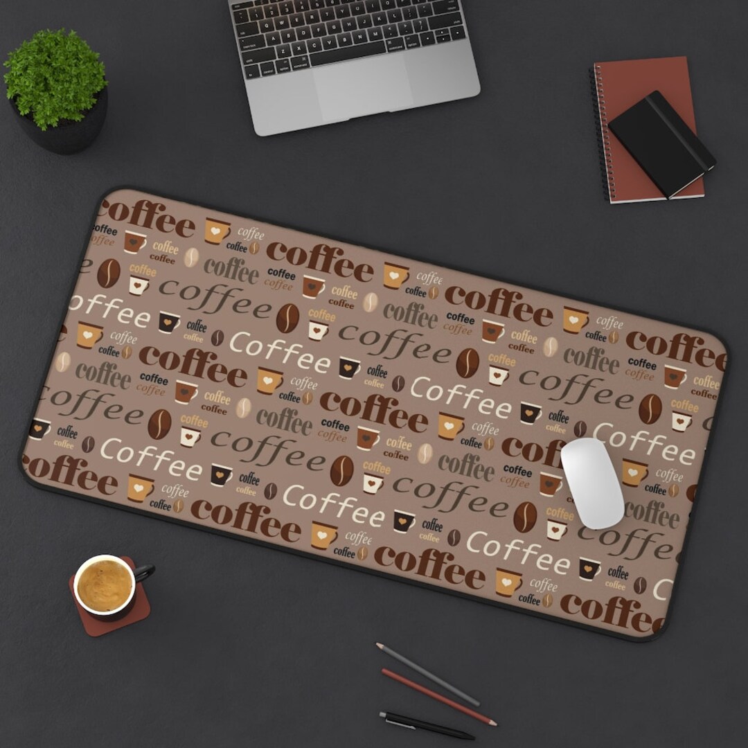 Espresso Cute Coffee Lover Large Mouse Pad, Coffee Mouse Pad Large ...