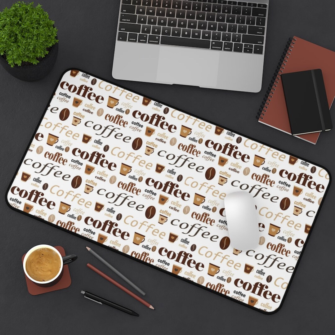Cute Coffee Lover Large Mouse Pad Aesthetic Gaming Mouse Pad Large ...