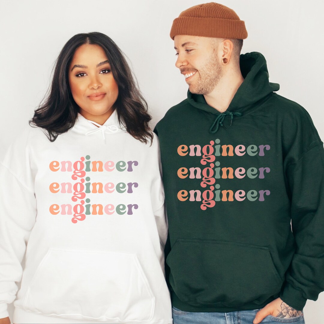 Engineer Hoodie, Engineering Sweater, Cute Occupation Hoodie, Gift for ...