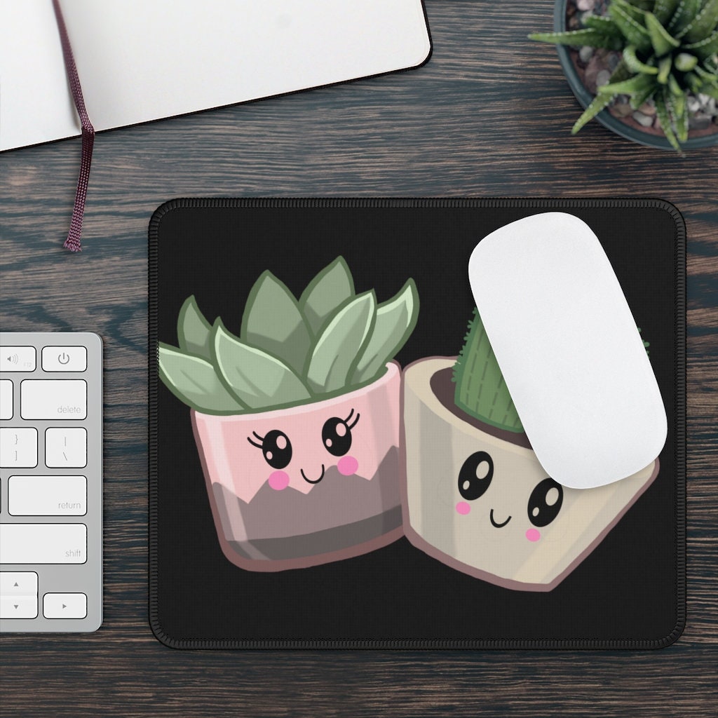 Cute Succulent Mouse Pad Kawaii Succulent Mouse Pad Gift for - Etsy