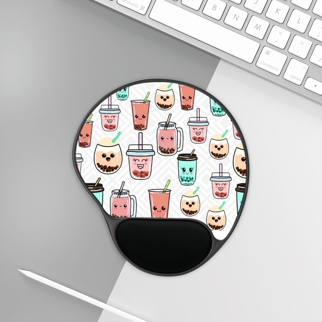 BOBA Mousepad, Office Desk Laptop Ergonomic Mousepad, Kawaii Mouse Pad ...