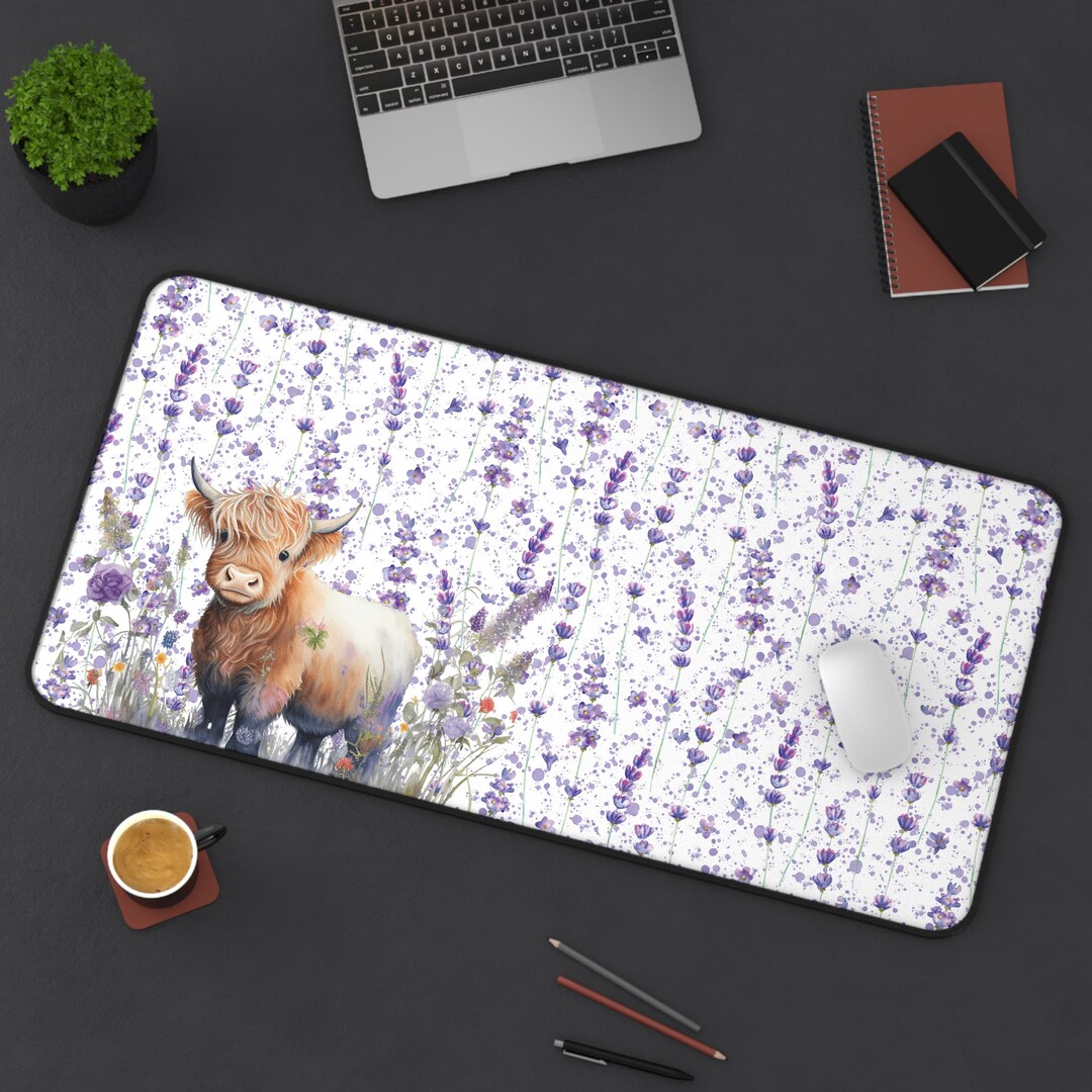 Highland Cow Mouse Pad Large Farm Lovers Extended XL Desk Mat Large ...