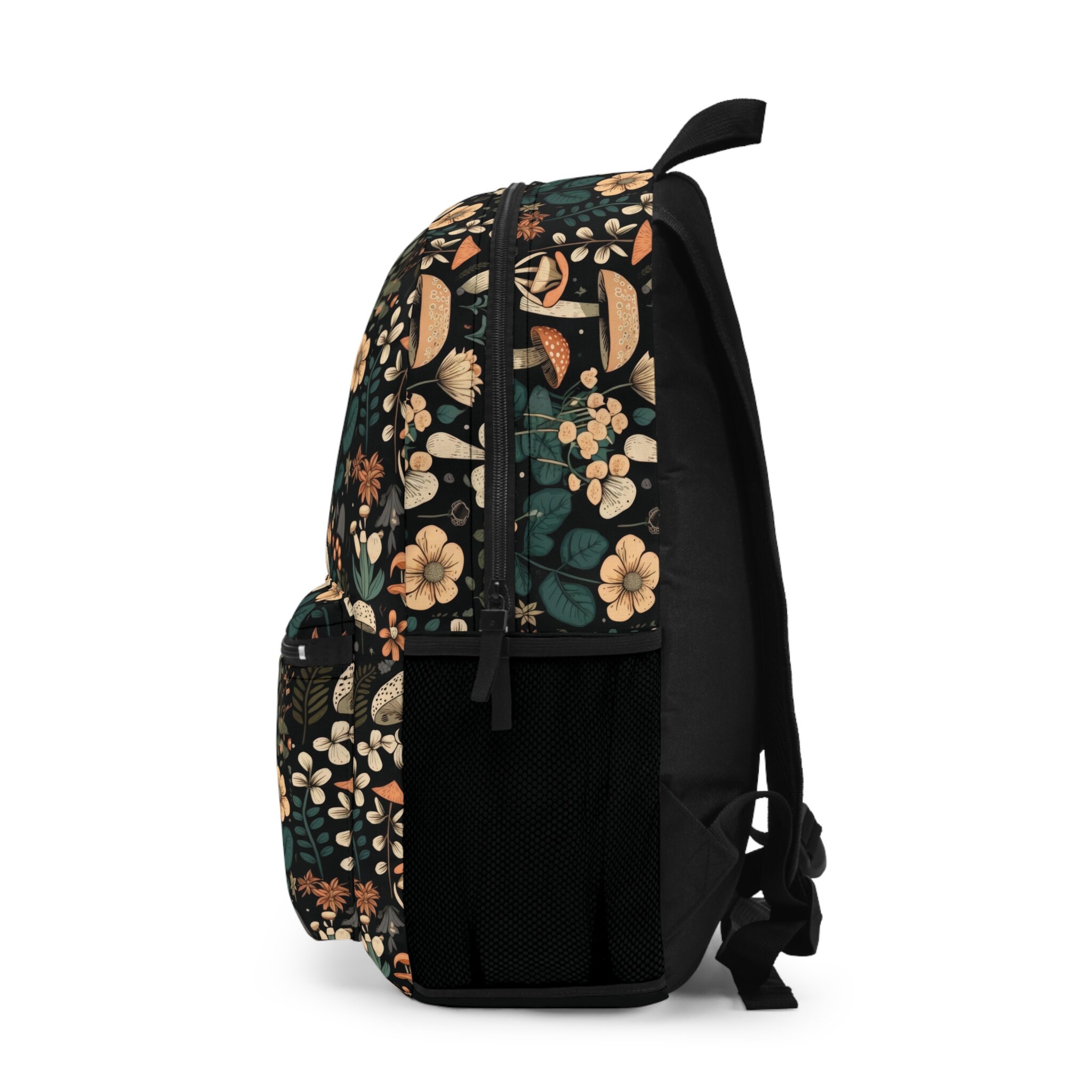 Cottagecore Backpack With Mushrooms Forest Vibes Nature Waterproof With ...