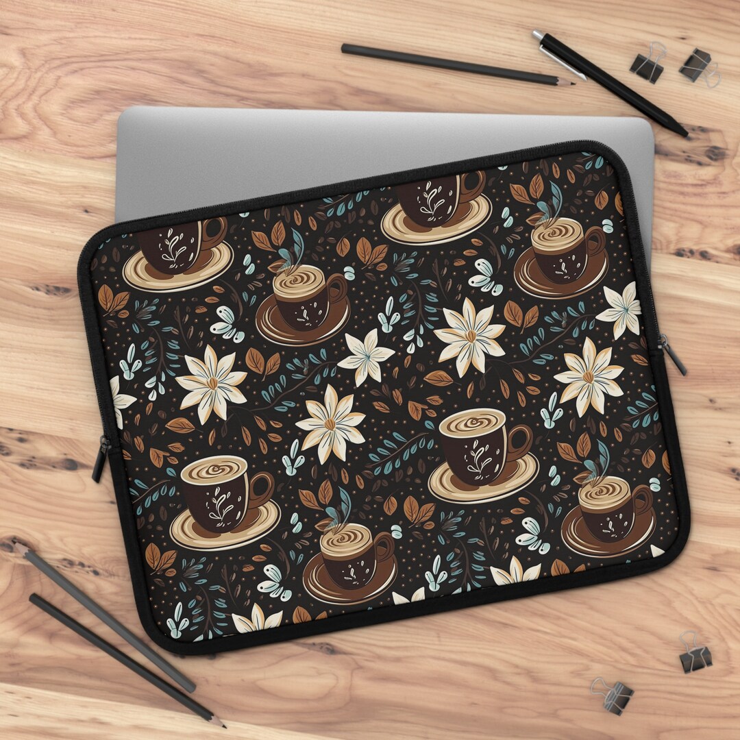 Espresso Laptop and Tablet Sleeve Coffee Design Tablet Cover Kawaii ...