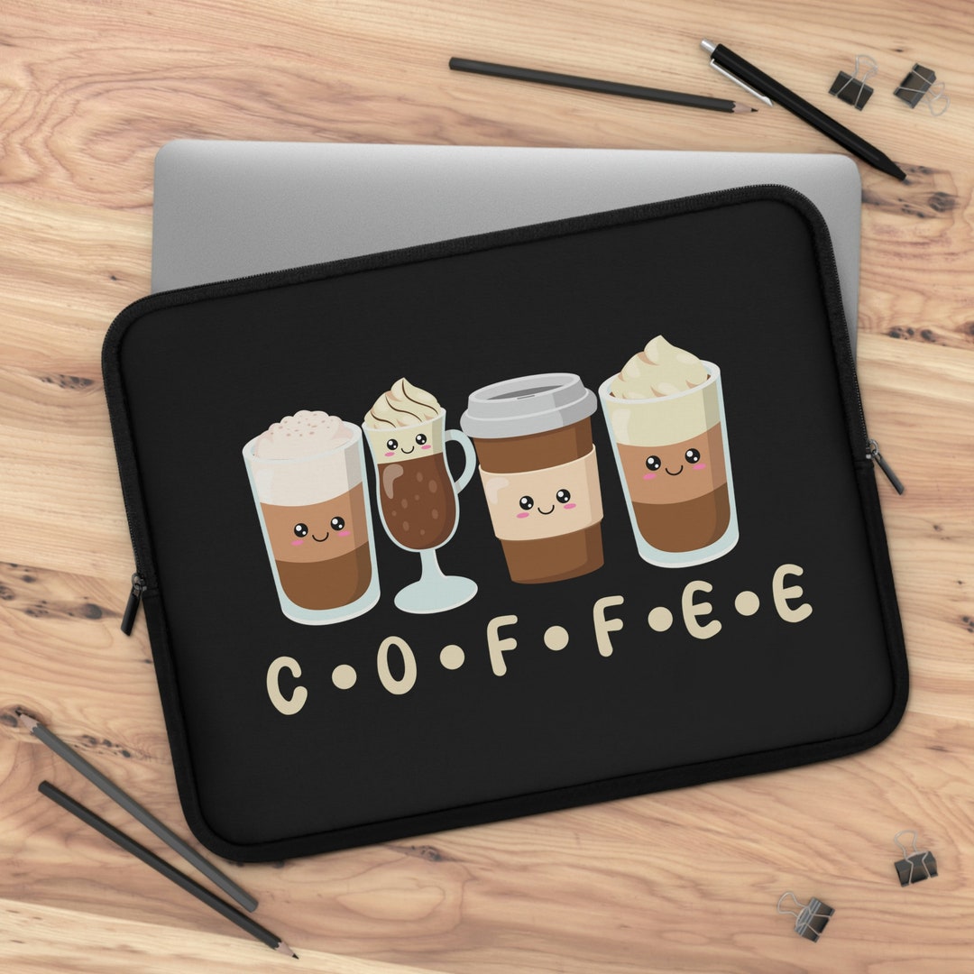 Kawaii Coffee LAPTOP Sleeve, Kawaii iPad Case, Cute Laptop/tablet/ipad ...