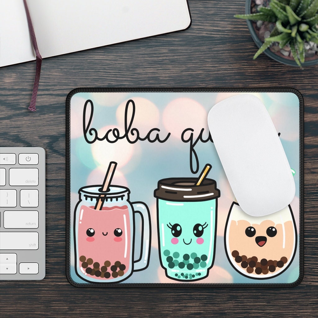 BOBA QUEEN NAME Mousepad, Office Desk Laptop Ergonomic Custom Mousepad ...