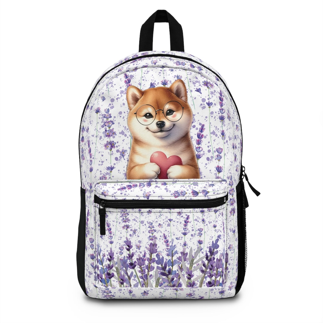 Shiba Inu Lovers Backpack for School With Tablet Compartment Inside ...
