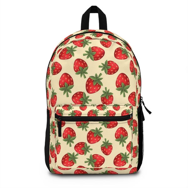 Strawberry Backpack - Etsy
