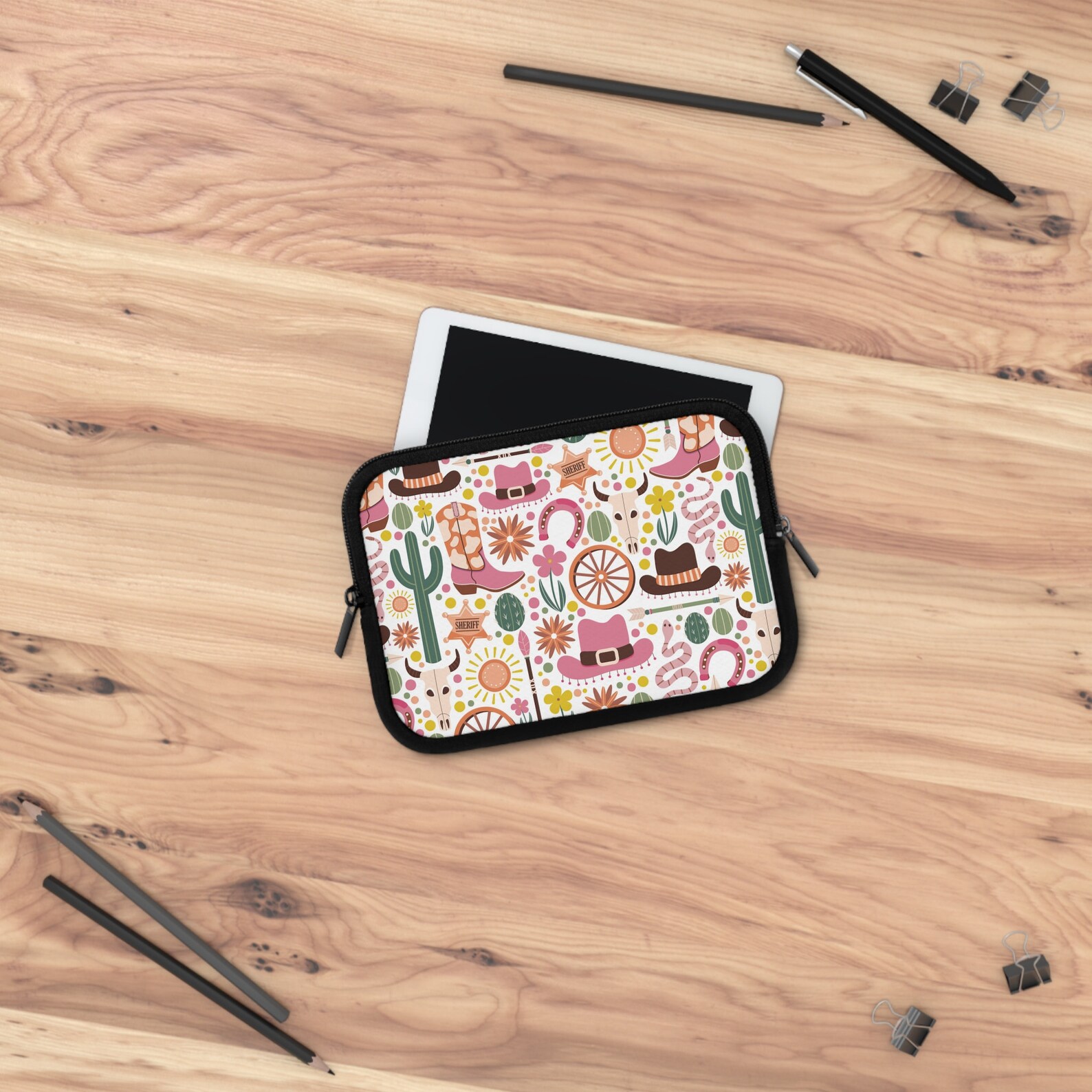 Kawaii Cowgirl Laptop Sleeve, Western Tablet Protector Bag - Etsy