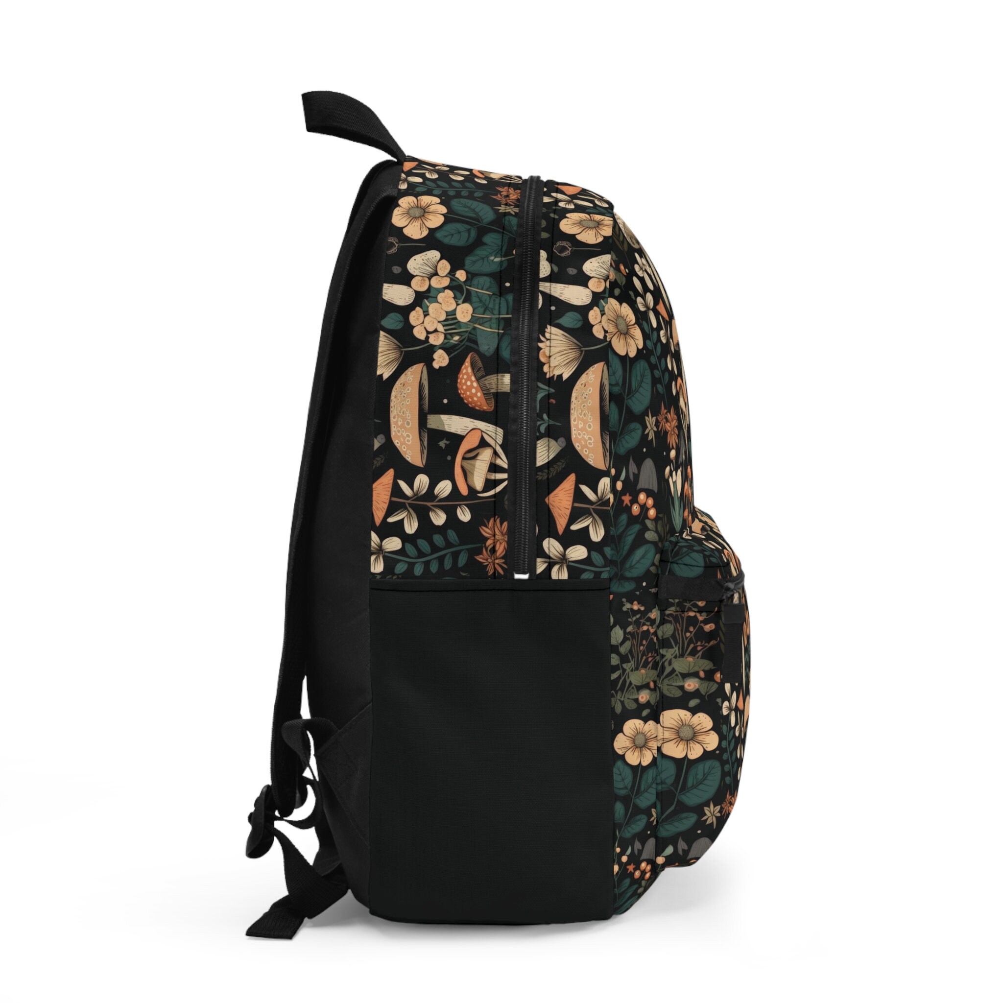 Cottagecore Backpack With Mushrooms Forest Vibes Nature Waterproof With ...