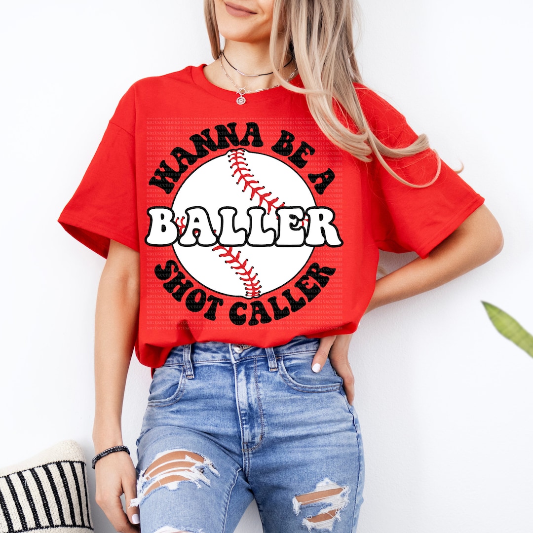 Wanna Be A Baller PNG Baseball Baseball Player Digital Download ...