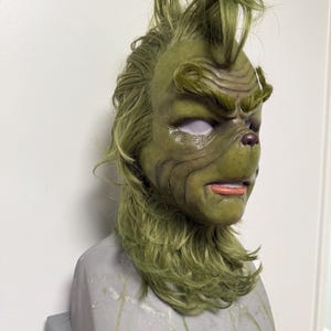Realistic Silicone Grinch Mask - Etsy
