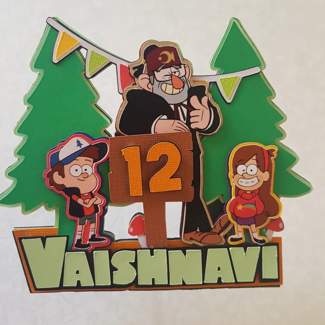 Gravity Falls Cake Topper Custom Made - Etsy
