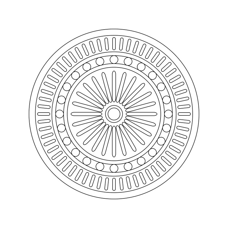 35 Mandala Colouring Pages for Adults Abstract Geometric Coloring Pages ...