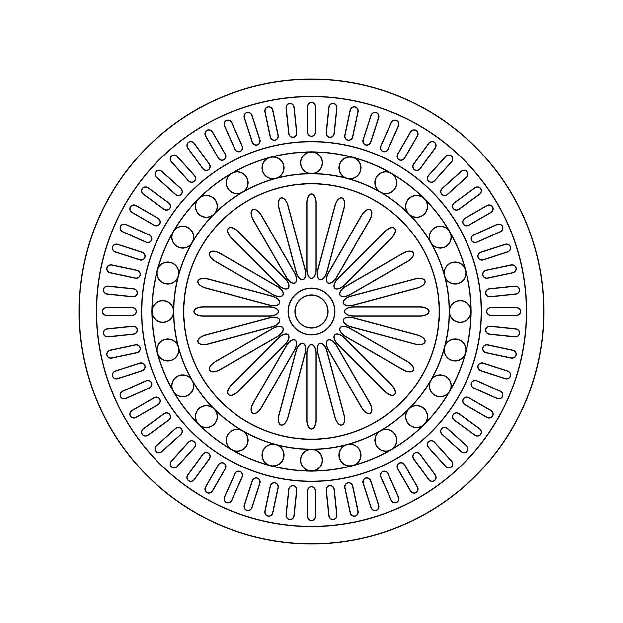 35 Mandala Colouring Pages for Adults Abstract Geometric Coloring Pages ...