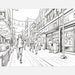 50 Street Scenes Colouring Pages for Adults Urban City Streets With ...