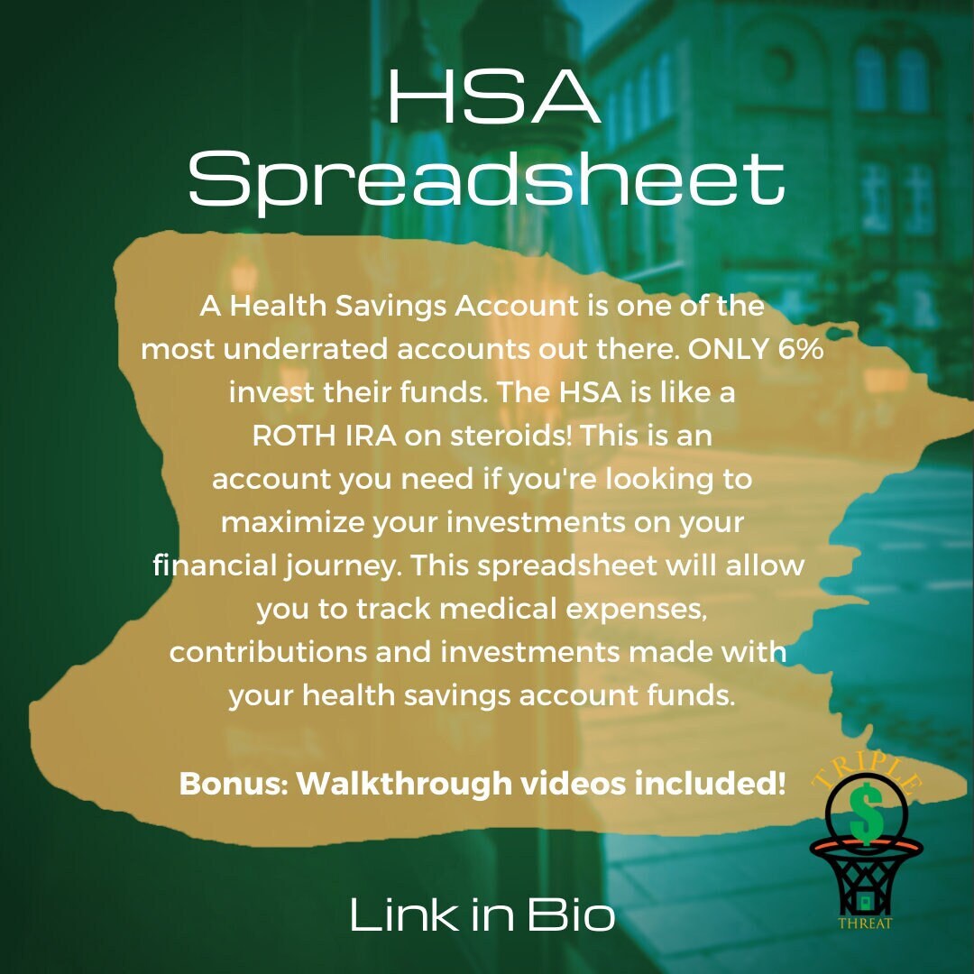 Health Savings Account Spreadsheet | Budgeting | Medical Expenses ...