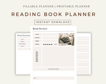 Reading Book Planner Bundle Printable,reading Planner 2023,printable ...