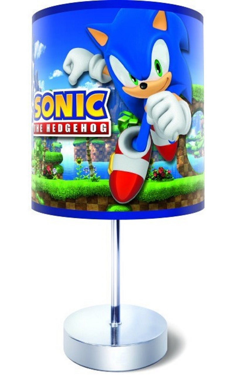 Sonic the Hedgehog Kids Desk Lamp Comics Game Movie - Etsy
