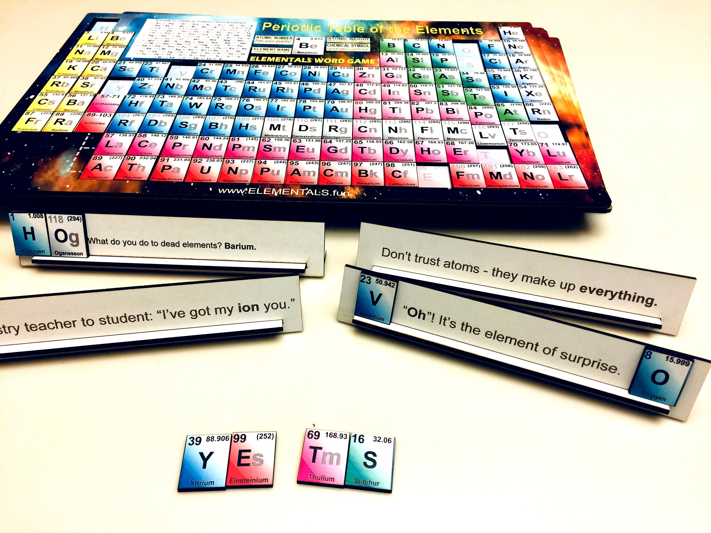 Periodic Table of Elements Word Game in a Tray | Laser Cut Educational ...