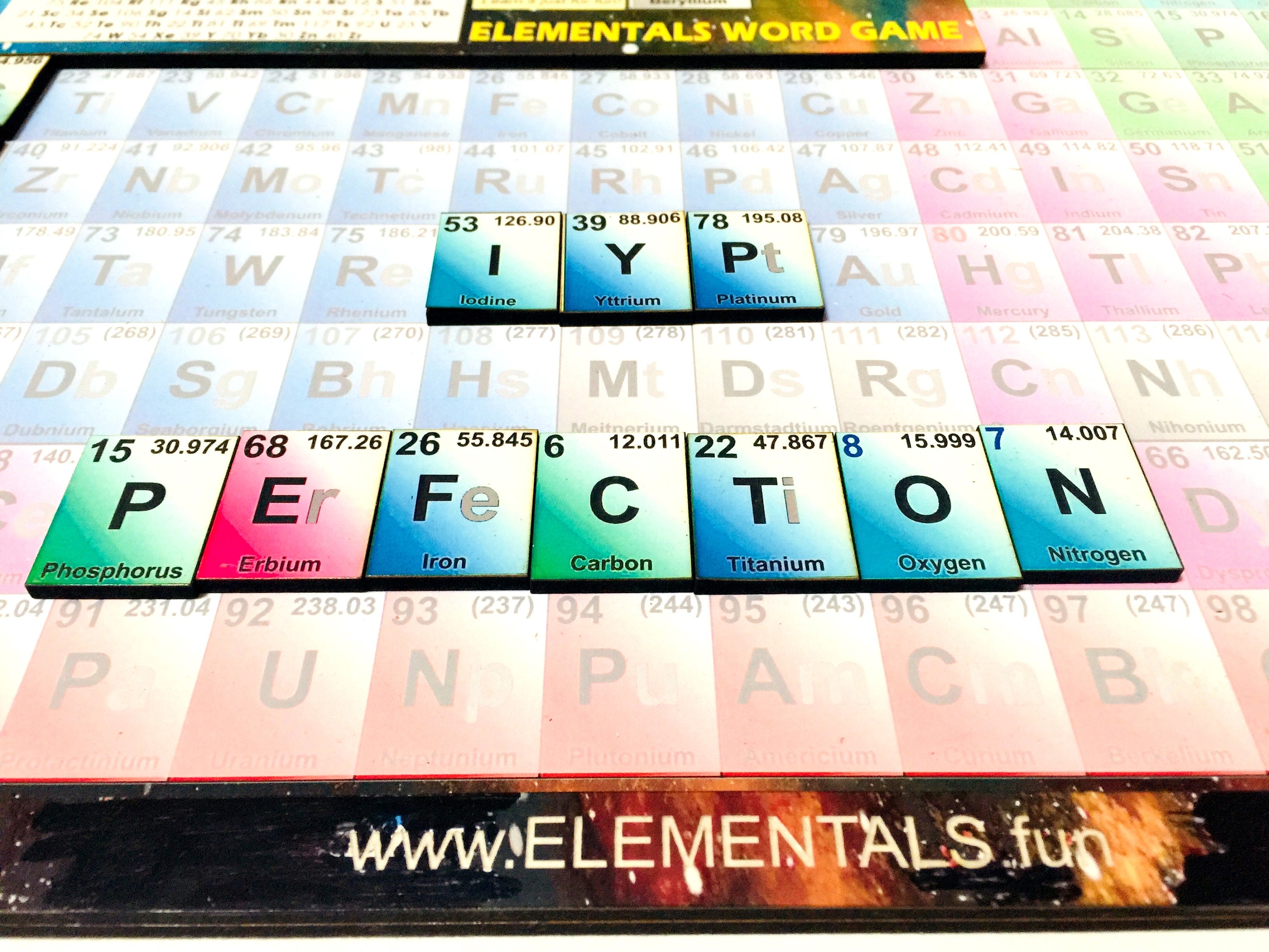 Periodic Table of Elements Word Game in a Tray | Laser Cut Educational ...