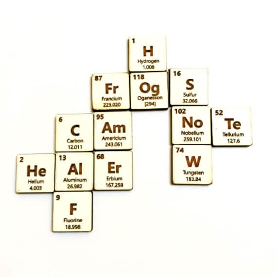 Box of Periodic Table Elements | Etsy