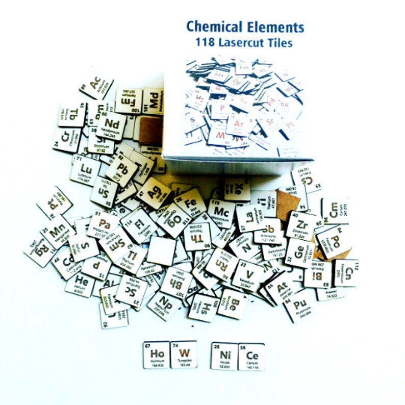 Box of Periodic Table Elements - Etsy
