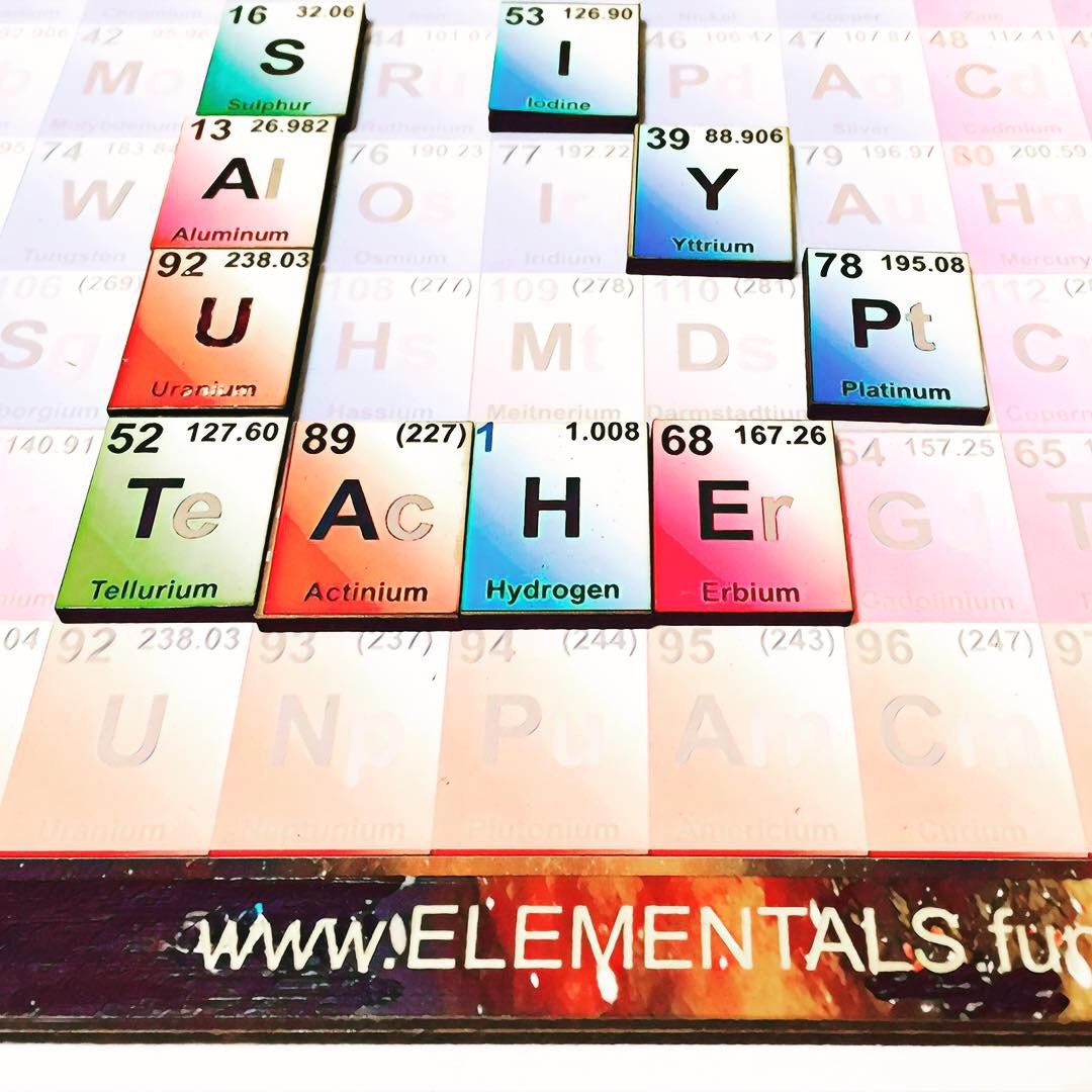 Periodic Table of Elements Word Game in a Tray Laser Cut Educational ...