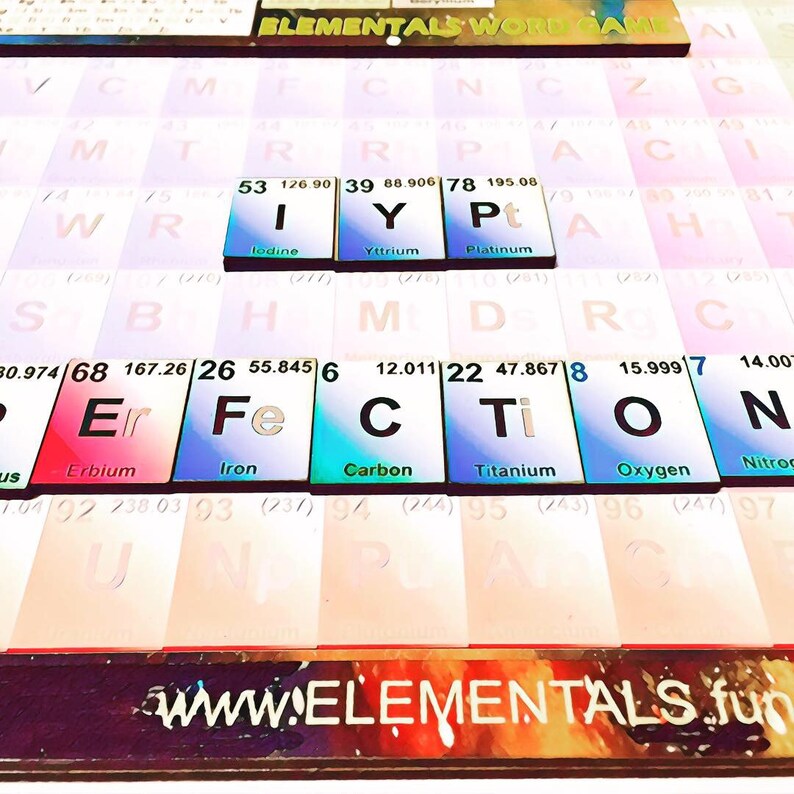 Periodic Table of Elements Word Game in a Tray | Laser Cut Educational ...