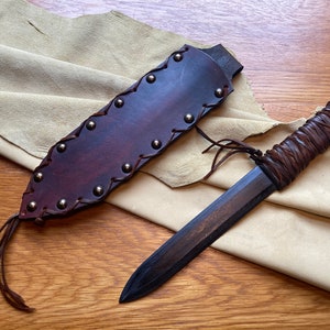 Chisel Tailed Knife and Leather Sheath - Etsy