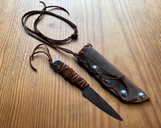 Patch Knife and Leather Sheath - Etsy