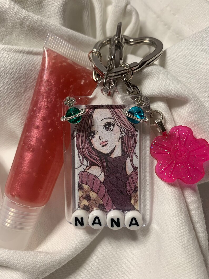 Nana Inspired Keychain With Lipgloss - Etsy