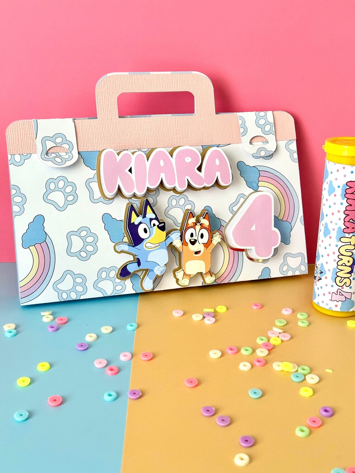 Bluey Theme Small Colouring Activity Suitcase Party Favour - Etsy