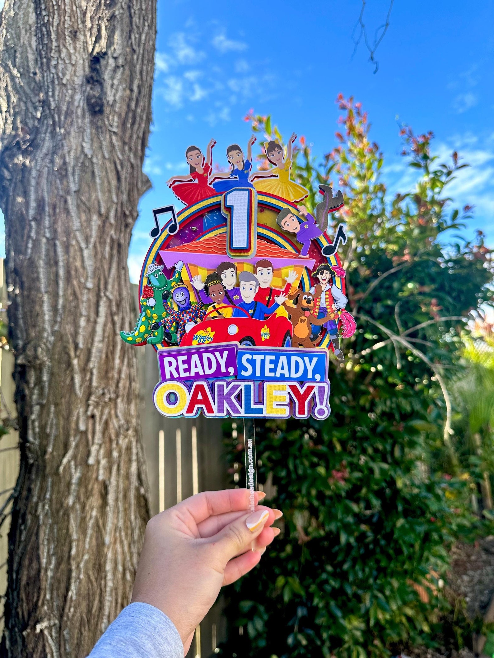 The Wiggles Theme 3D Cake Topper - Etsy