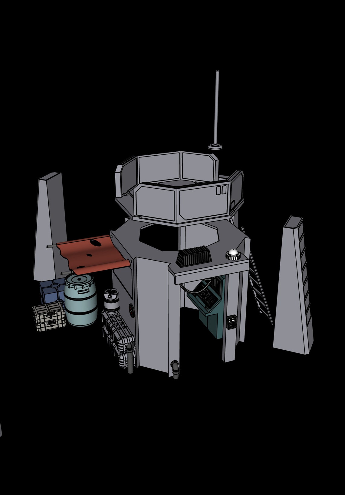 Security Outpost 3D Print Files - Inspired by Star Wars: Obi-wan Kenobi ...