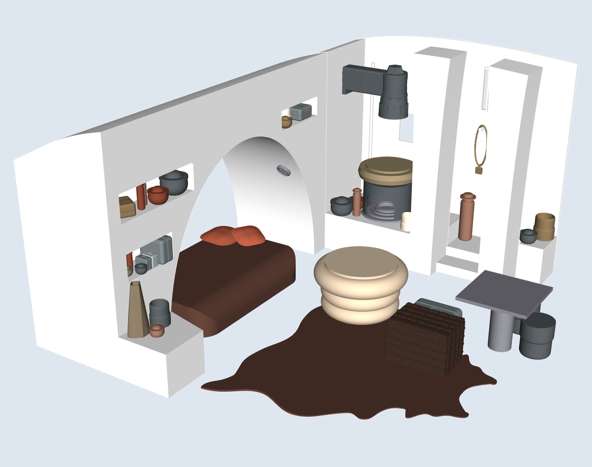 Obi Wan Kenobi's Hut Diorama STL Files Star Wars Black - Etsy México