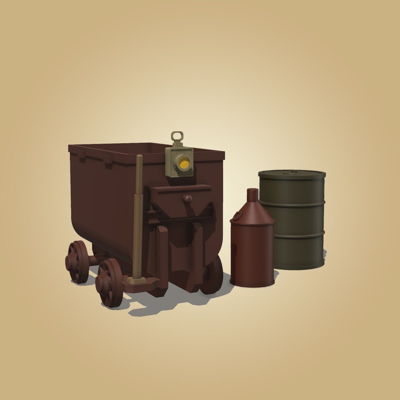 Temple Mine Cart STL Files for 3D Printing Inspired by - Etsy