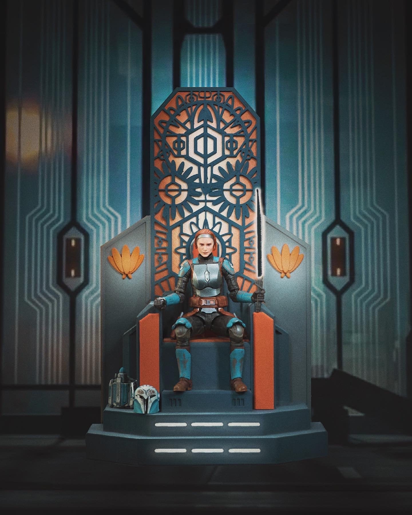 Mandalorian Throne STL 3D Print Files - Inspired by Star Wars the Clone ...