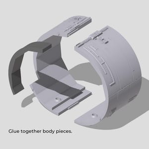 Millennium Falcon Cockpit 3D Print STL Files - Black Series 6" Scale ...