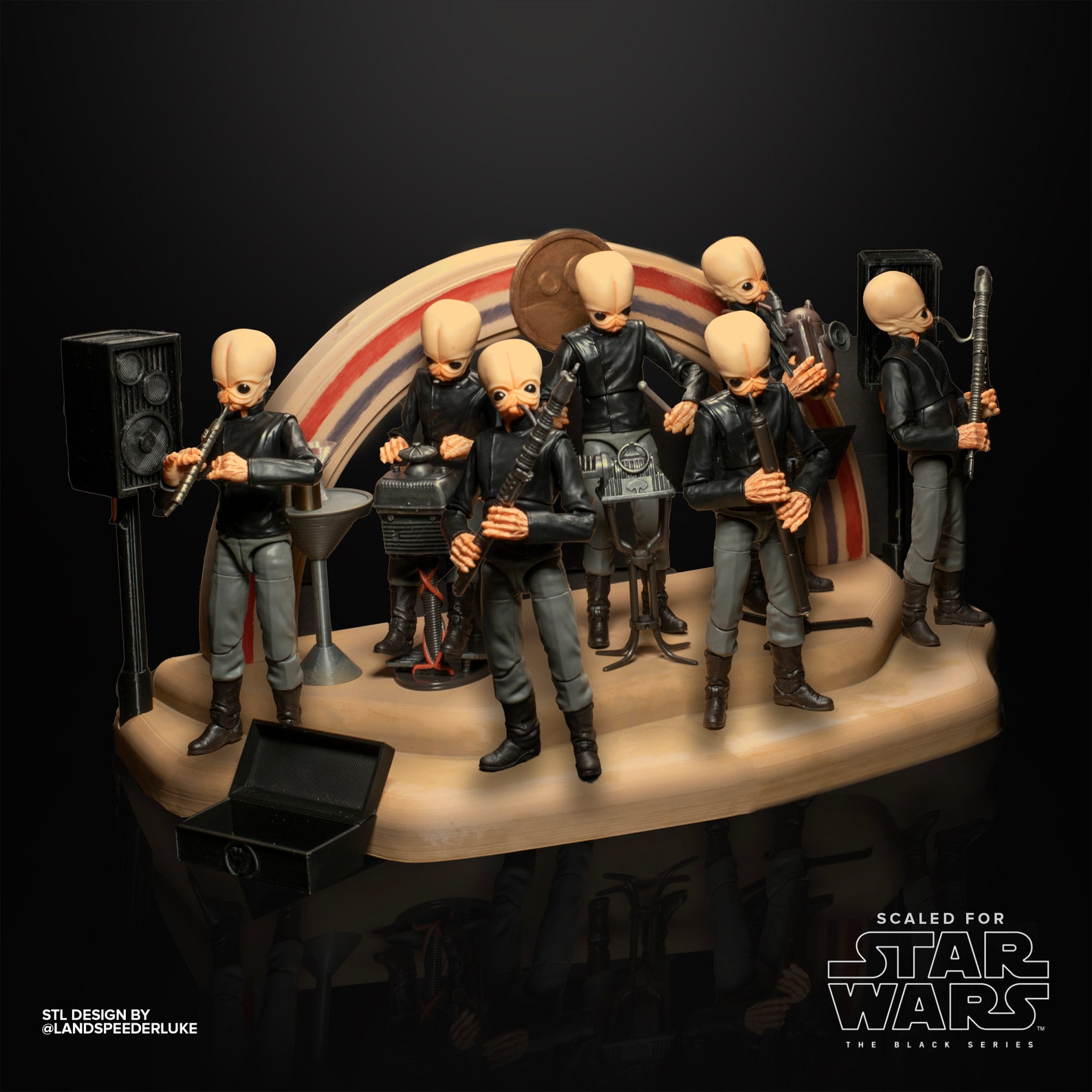 Star Wars Cantina Bandstand - A New Hope Inspired STL Files - Etsy