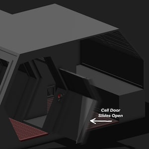 Death Star Detention Block 3D Print STL Files - Black Series 6" Scale ...