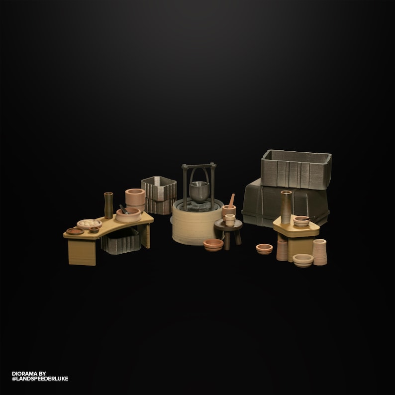 Yoda's Hut Diorama STL 3D Print Files Inspired by Star - Etsy Canada