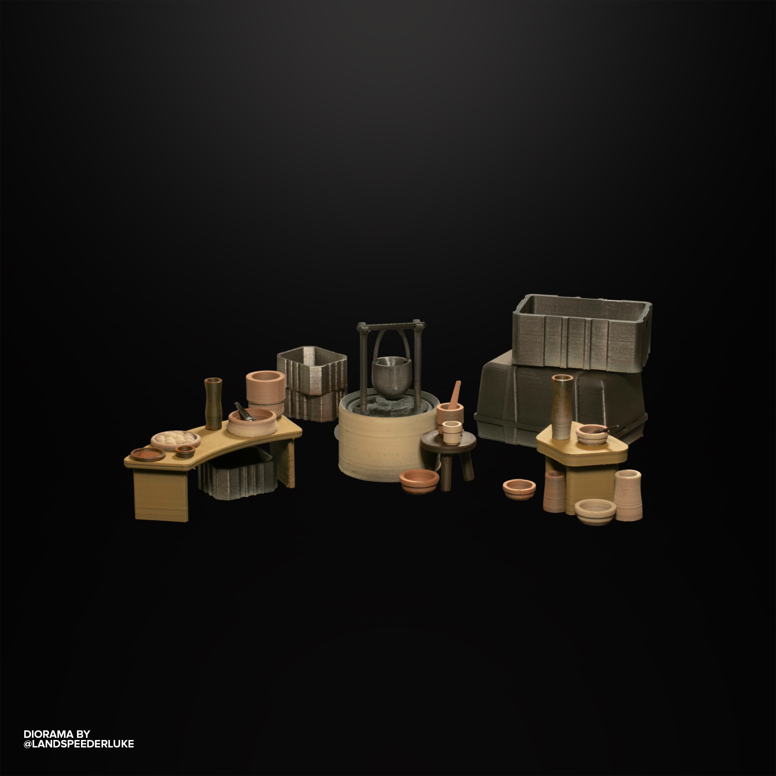 Yoda's Hut Diorama STL 3D Print Files Inspired by Star - Etsy Canada