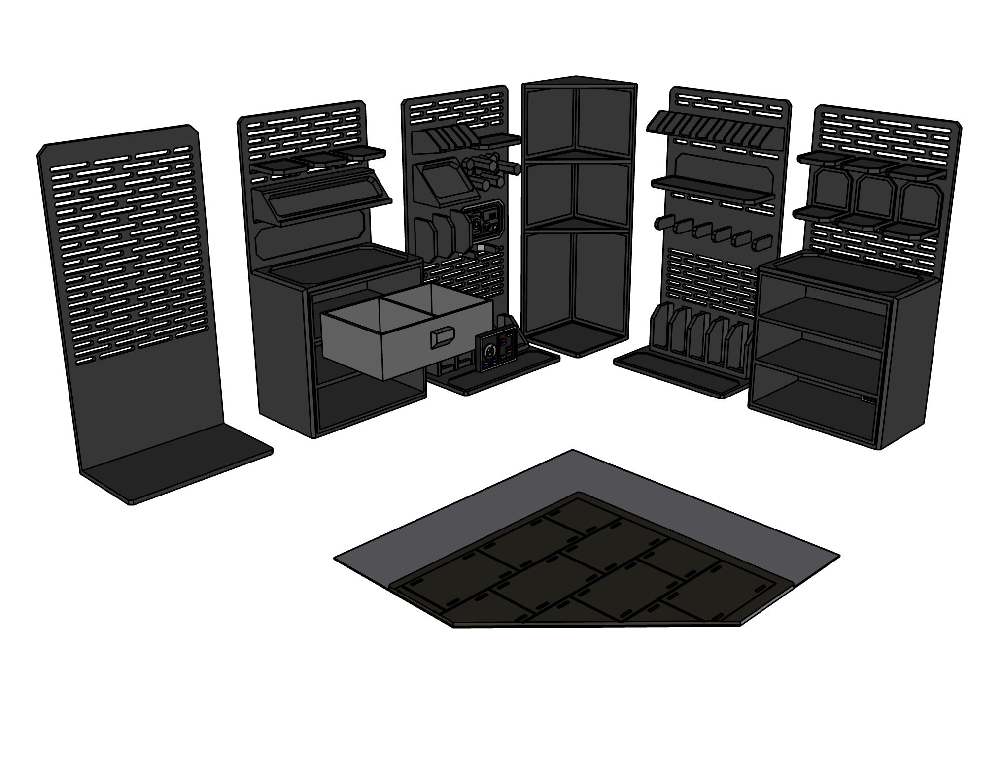 1:12 Weapons Accessory Storage Room Diorama STL Files for - Etsy