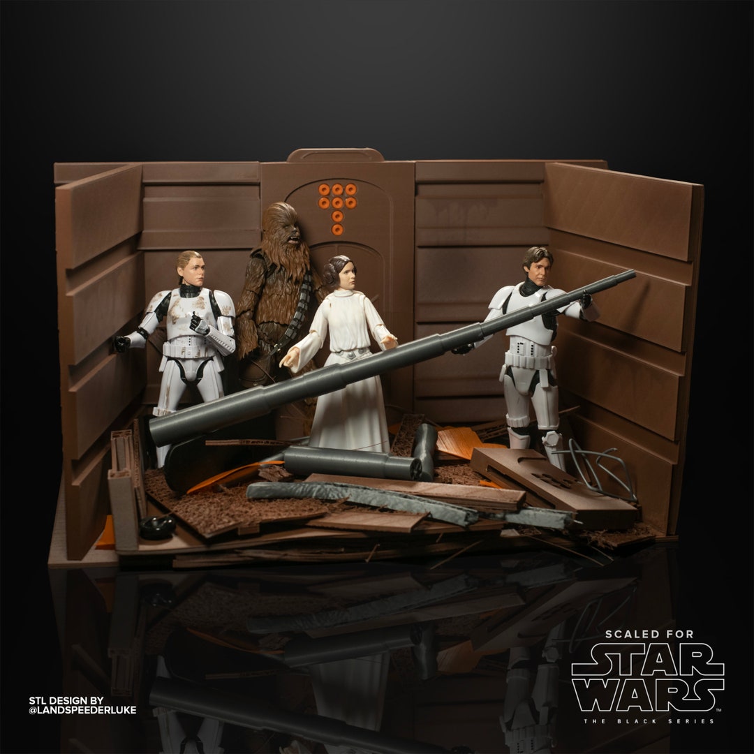 Trash Compactor Diorama STL Files Star Wars Black Series - Etsy