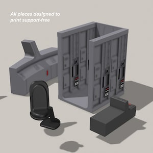 Star Destroyer Bridge 3D Print STL Files Inspired by Star Wars: the ...