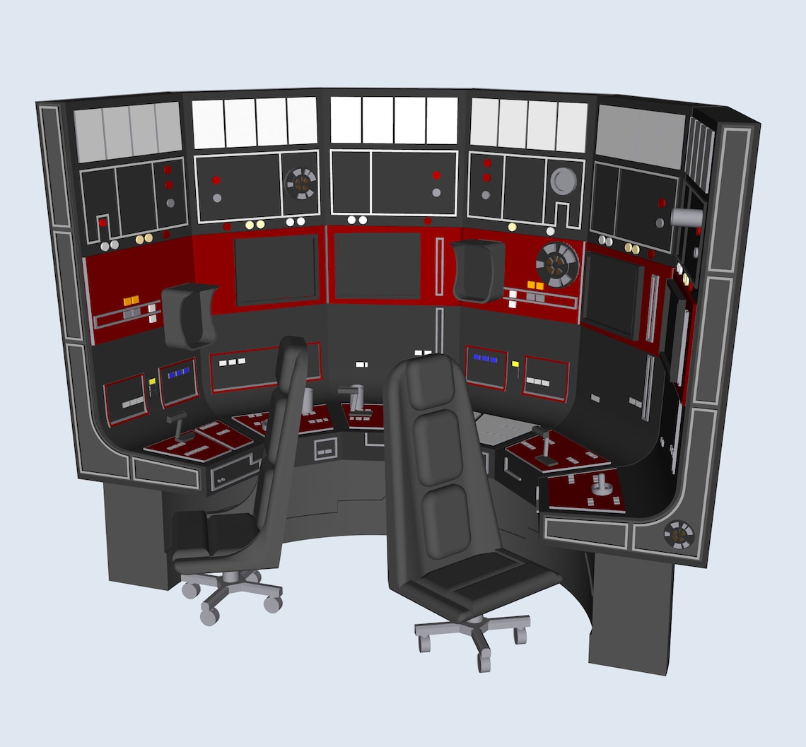Death Star Control Room Diorama STL 3D Print Files Inspired - Etsy
