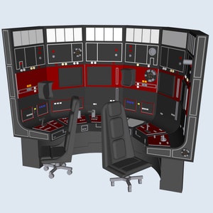 Death Star Control Room Diorama STL 3D Print Files - Inspired by Star ...
