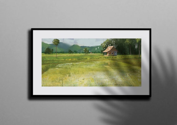 Bahay Kubo nipa Hut Digital Print Art Wall Decor Instant | Etsy