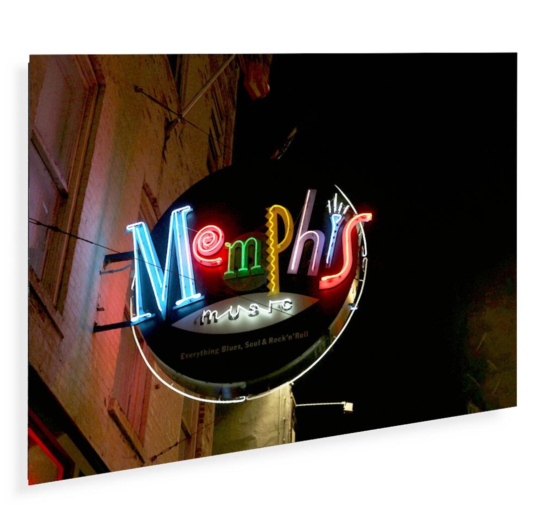 Memphis - Neon Sign Photo - Beale Street, Memphis - Etsy